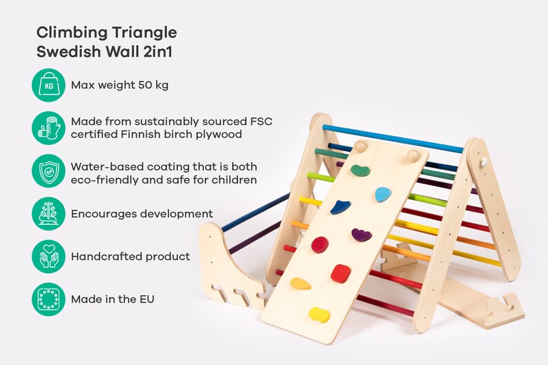 Climbing Triangle Montessori Climber Climbing Triangle Set - Etsy