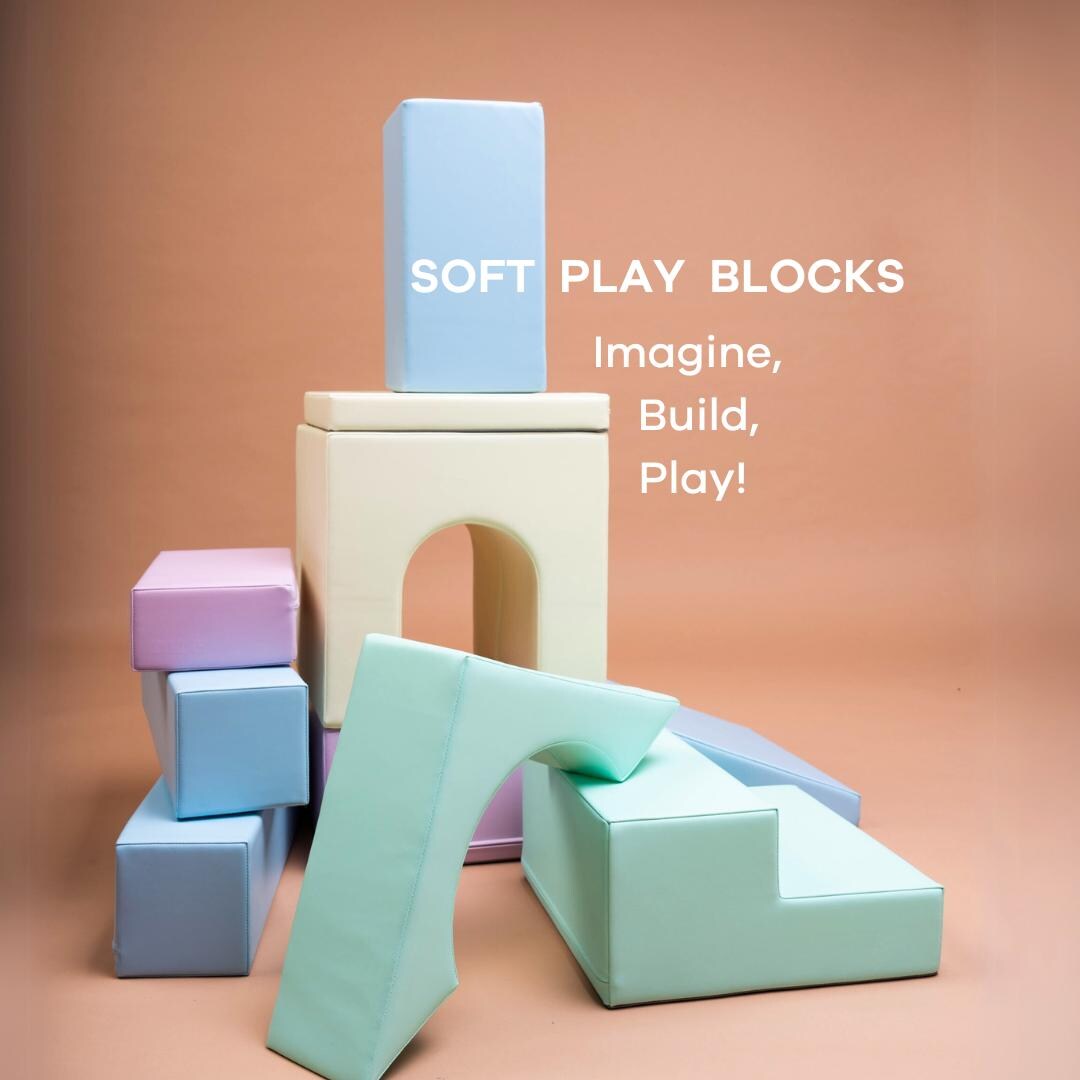 XL Foam Building Blocks for Kids, Soft Play Equipment, Foam Climbing ...