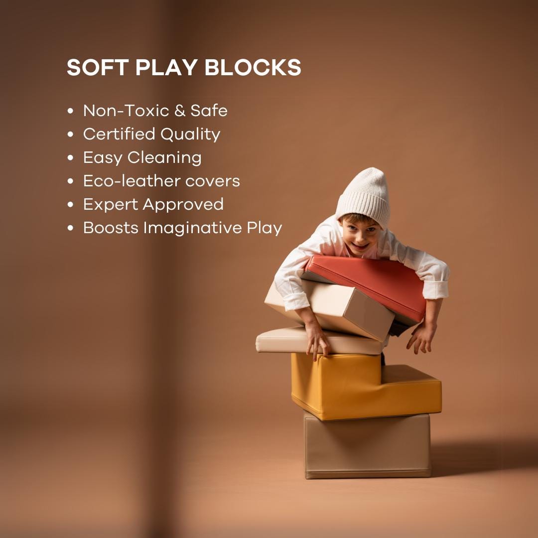 Soft Play Foam Climbing Blocks for Toddlers, Soft Play Building Blocks ...