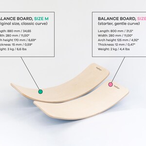 Balance Board for Kids & Toddlers, Wood Wobble Toy for Practicing, Yoga ...