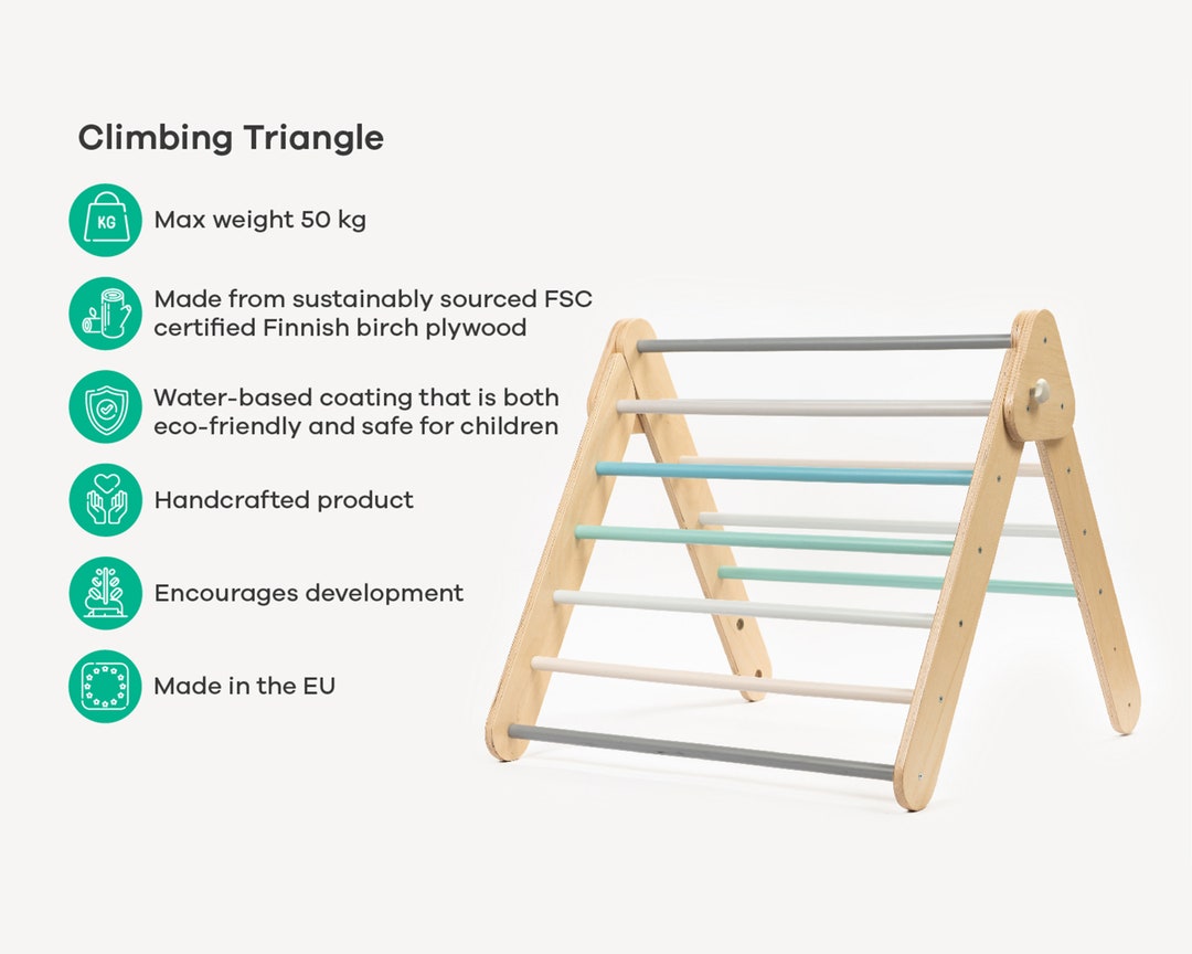 Triangle, Triangle Set, Montessori Climber, Climbing Triangle Set ...