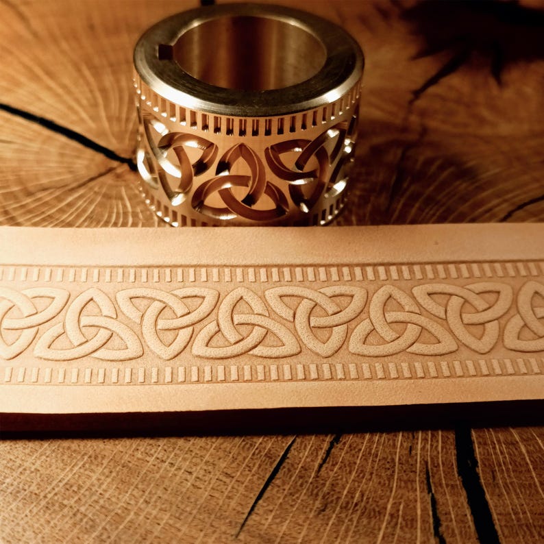 Brass Roller for Leather Embossing Machine. 'celtic Pattern #03' 1 ...