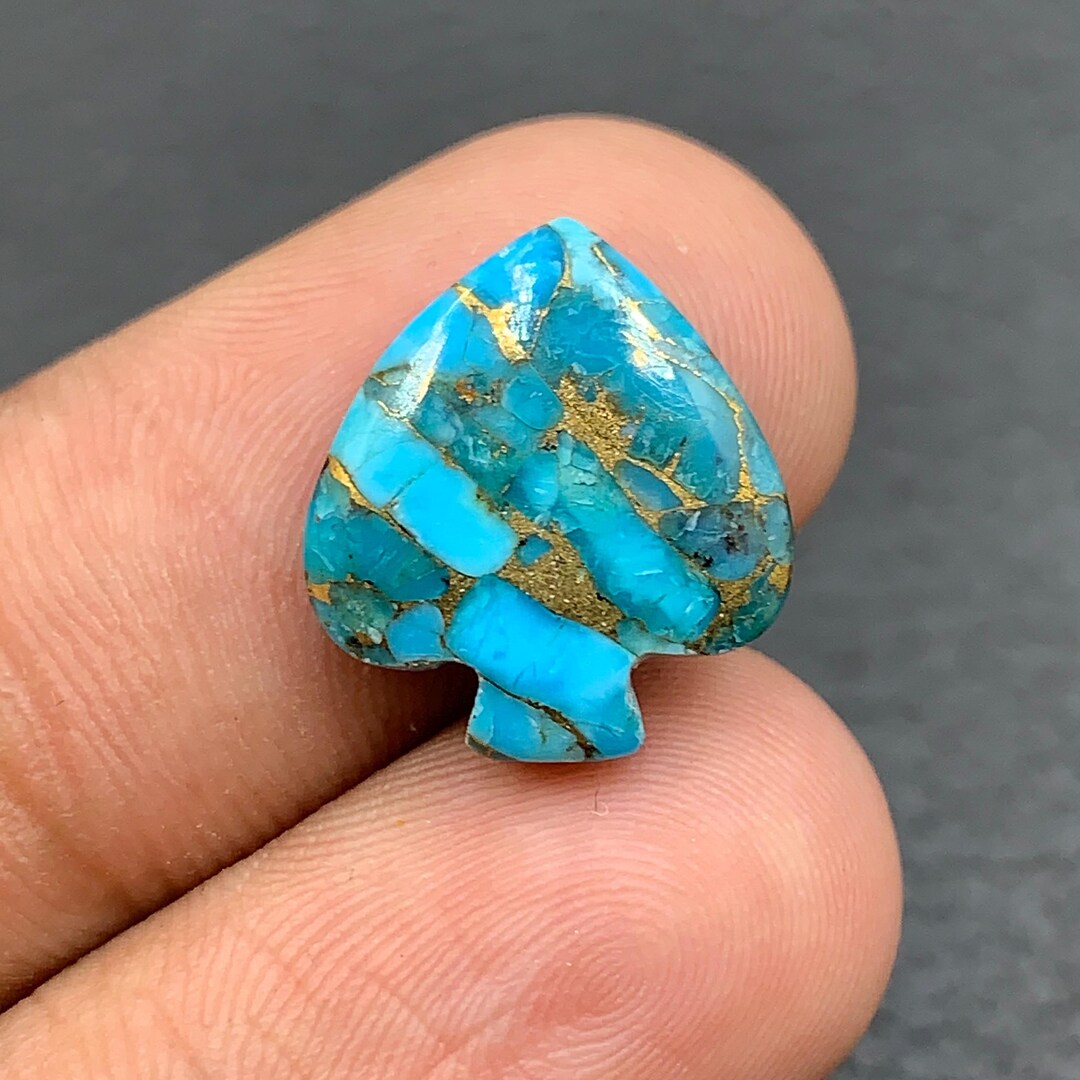 Blue Copper Mohave Turquoise Ace Shape, Kings Man, Spiny Oyster, Blue ...