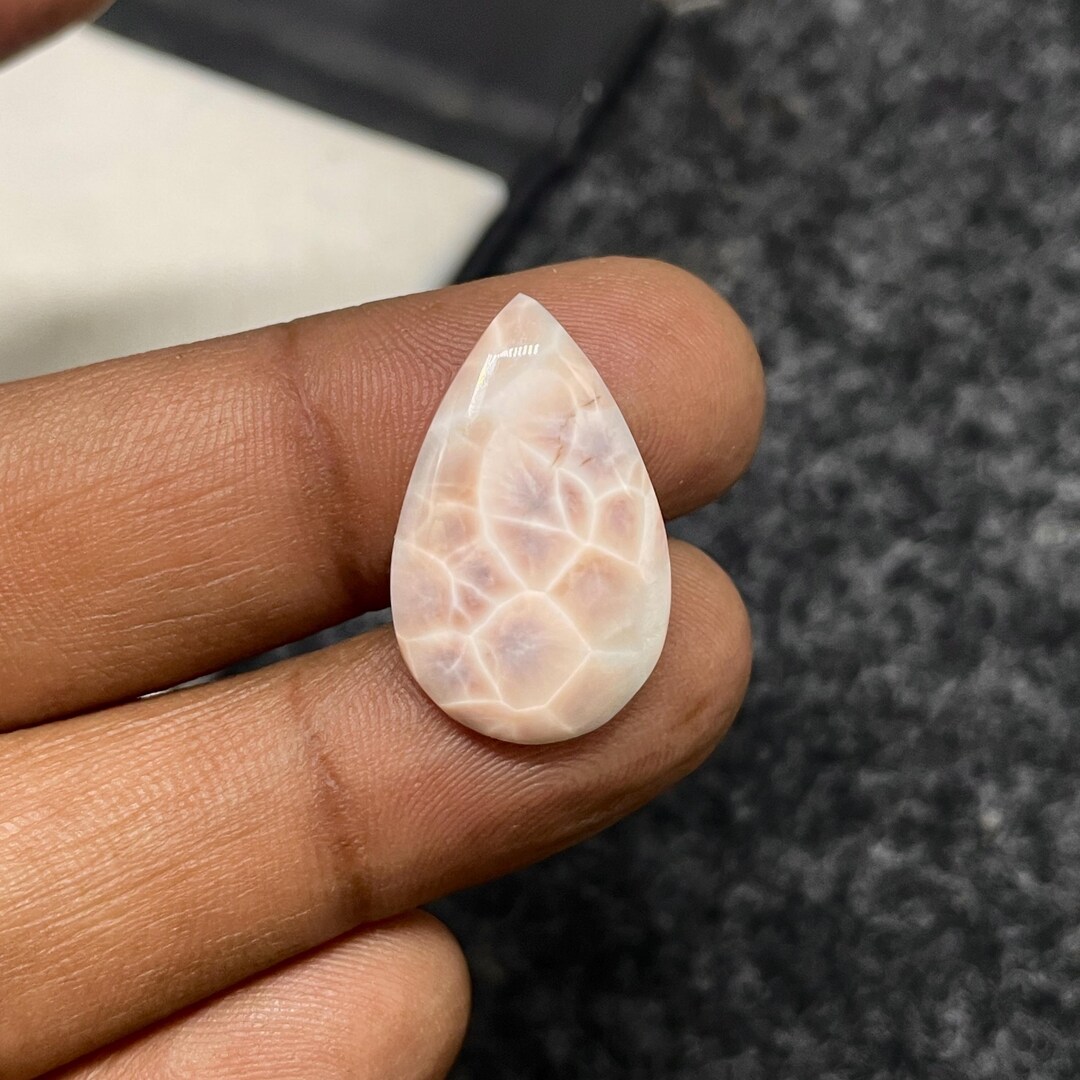 Natrolite Cabochon Aka Pink Larimar, Larimar Cabochon, Thomsonite ...