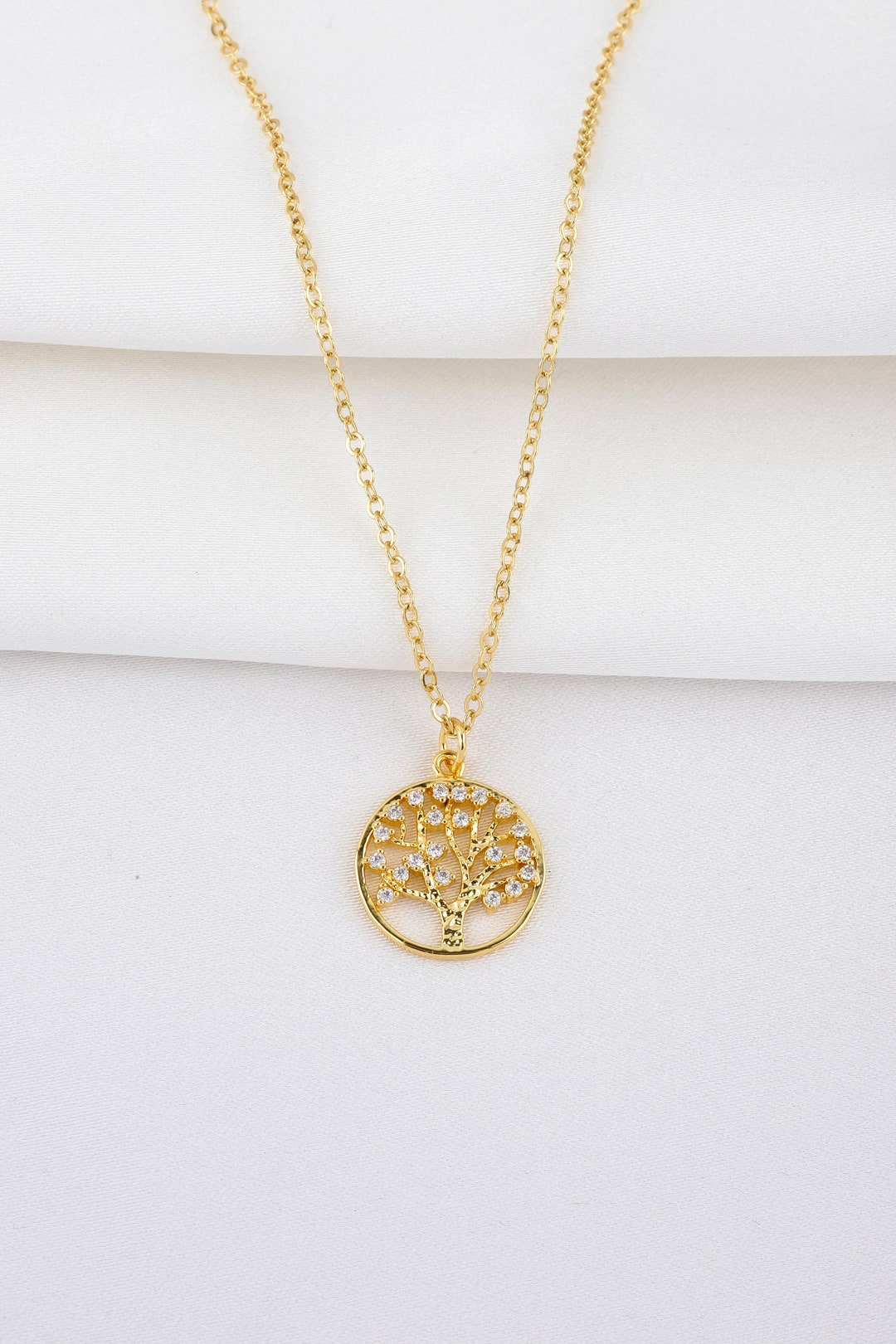 Gold Filled Tree of Life Necklace, Tree Pendant Necklace for Women ...