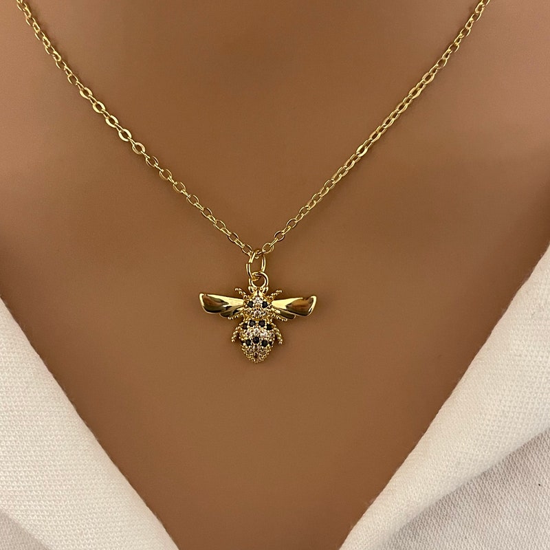 Bee Necklace - Etsy