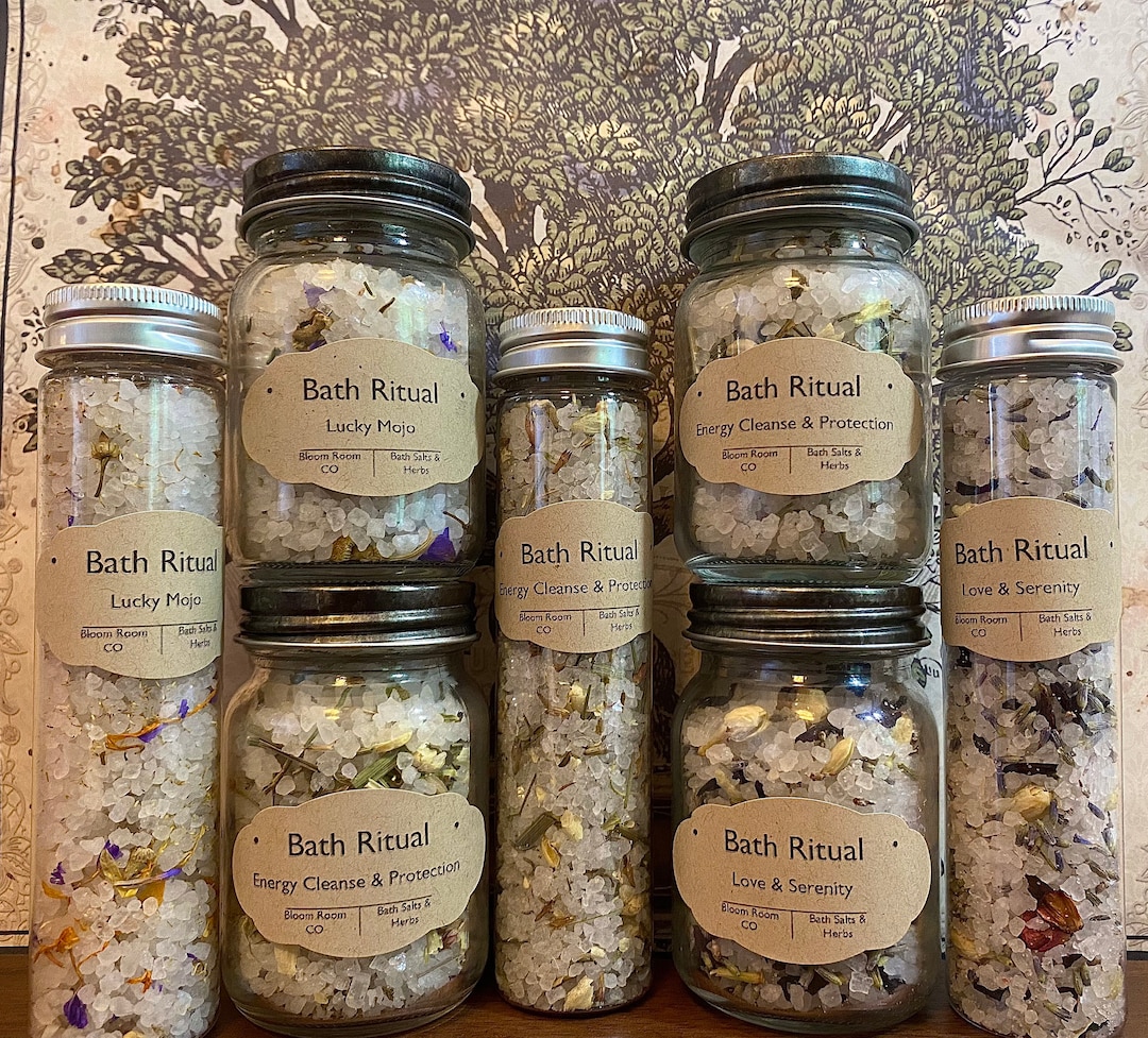 Spiritual Bath Salts: Energy Cleanse & Protection Ritual - 4oz - Etsy