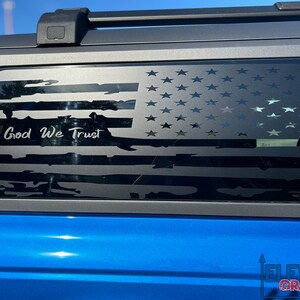 Fits 2021-2024 Ford Bronco Side Window Flag We the People Stirpes Auto ...