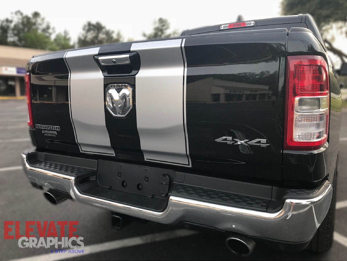 Dodge Ram 1500 Rally Hood And Tailgate Stripes: Auto Vinyl Graphics 3M ...