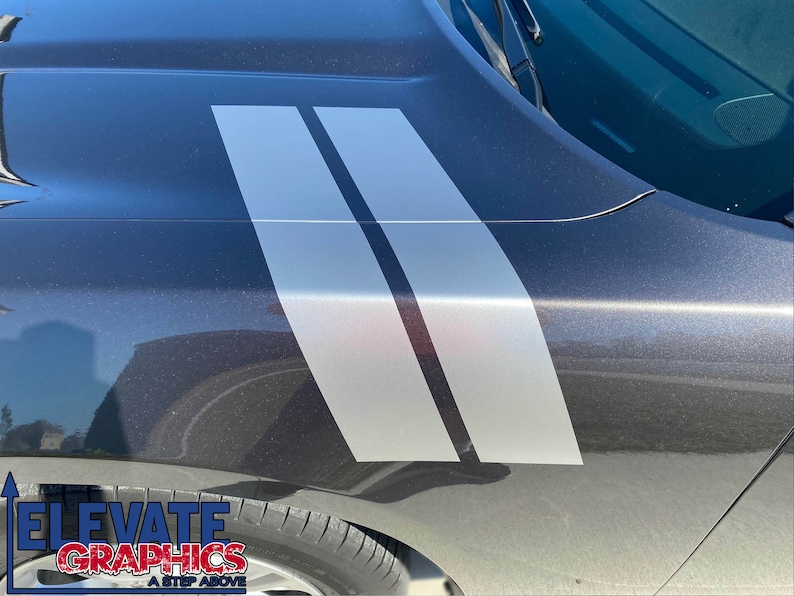 For Dodge Charger Hood Side Hash Mark Graphics Vinyl Auto Stripes 3m ...