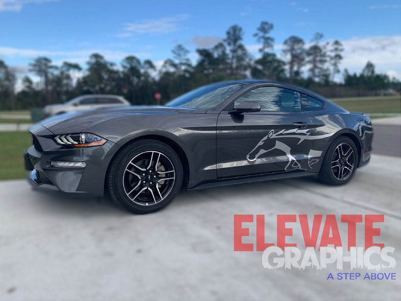 Fits Ford Mustang Side Freedom Graphics Vinyl Auto Stripes 3M Decals ...
