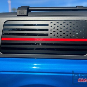 Fits 2021-2024 Ford Bronco Back Window Flag Graphics Auto Vinyl Stripes ...
