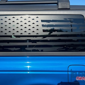 Fits 2021-2024 Ford Bronco Side Window Flag We the People Stirpes Auto ...