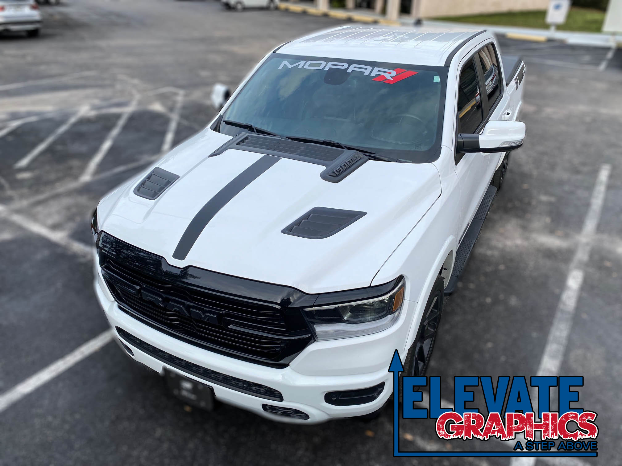Ram 1500 Hood Beam Stripes: Auto Vinyl Graphics 3M Decals And OEM ...