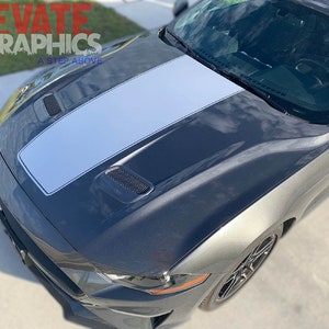 Fits Ford Mustang Hood Boss Graphics Auto Vinyl Stripes 3M Decals ...