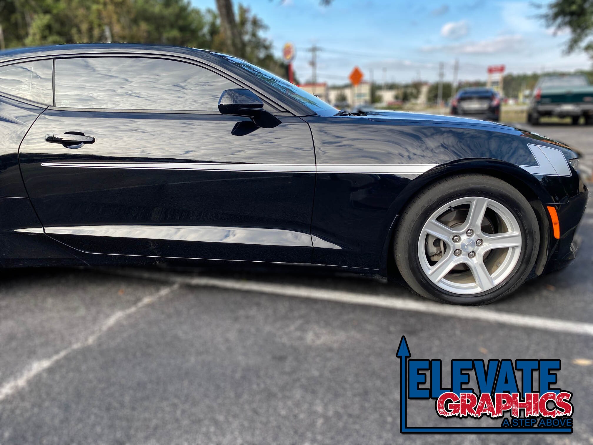 Chevy Camaro Side Lightning Stripes Graphics 3M Auto Vinyl Decals ...