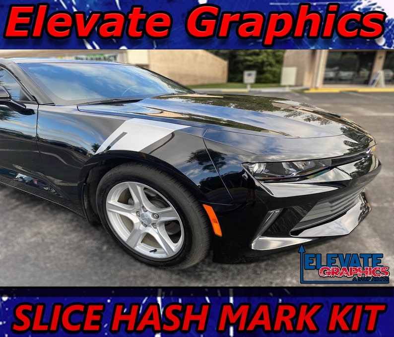 2016-2018 for Chevy Camaro Side Slice Hash Mark Stripes 3M - Etsy