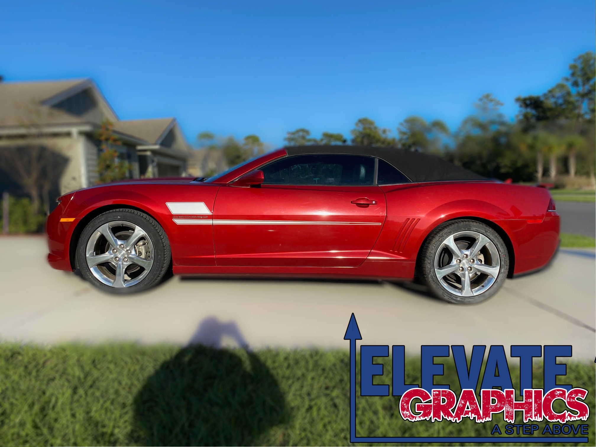 2010-2018 Fits Chevy Camaro Side Speed Stripes Vinyl Auto Graphics 3M ...