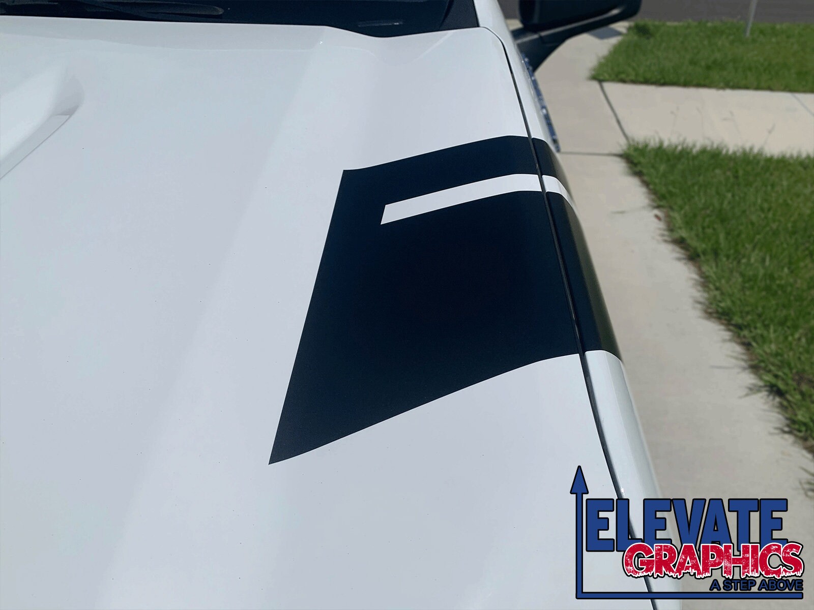 Fits Chevy Silverado Side Hash Mark Graphics Auto Vinyl 3M Stripes Hood ...