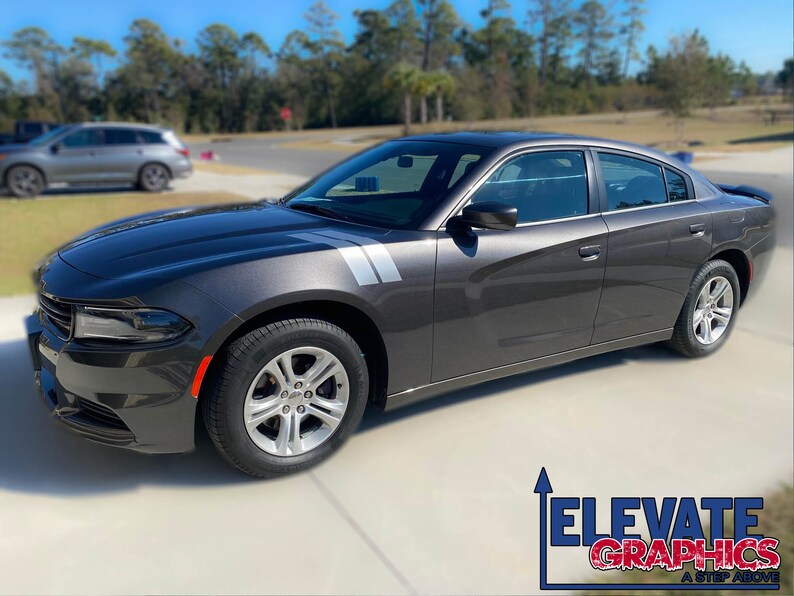 For Dodge Charger Hood Side Hash Mark Graphics Vinyl Auto Stripes 3m ...