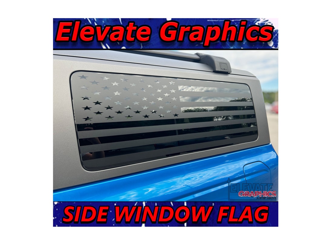 Fits Ford Bronco Side Window Flag Decals Auto Vinyl Stripes 3M Graphics ...