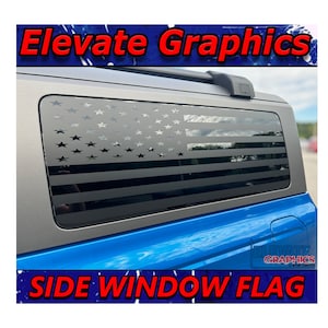 Fits Ford Bronco Side Window Flag Decals Auto Vinyl Stripes 3M Graphics ...