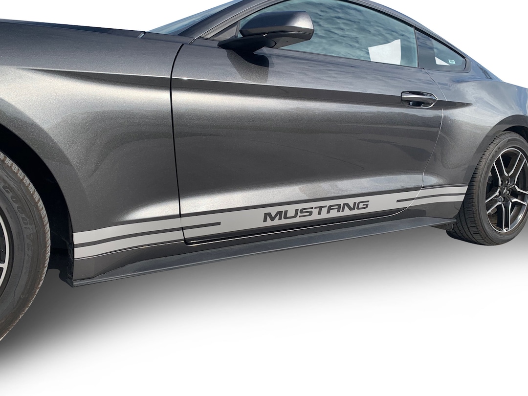 For Ford Mustang Side Rocker Decals Graphics Auto Stripes 3M Vinyl and ...