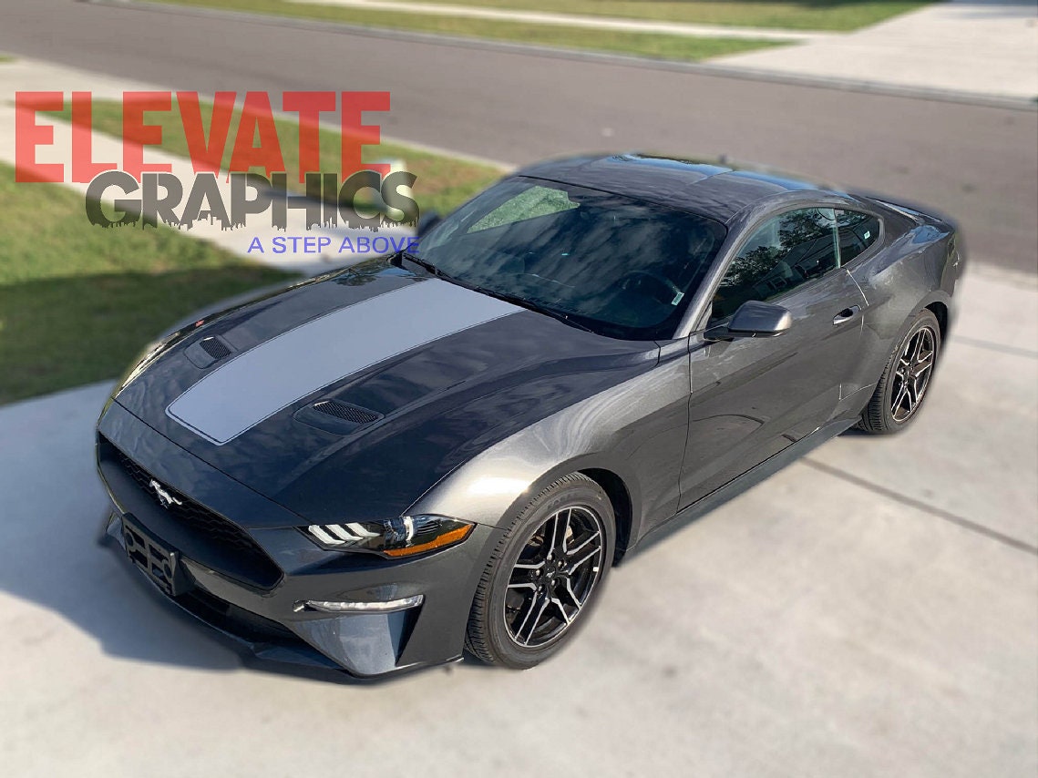 Fits Ford Mustang Hood Boss Graphics Auto Vinyl Stripes 3M | Etsy