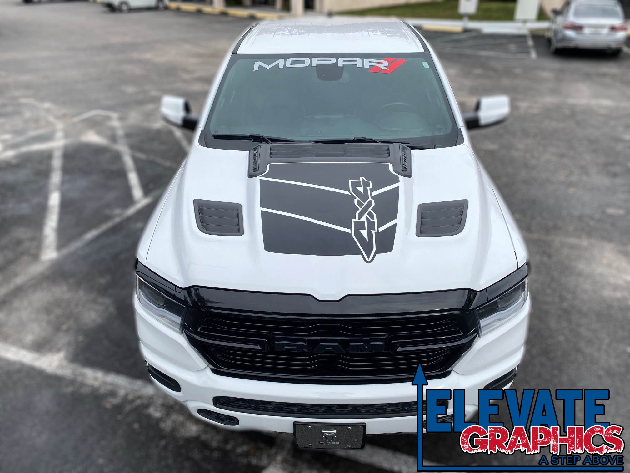 Ram 1500 Hood Sport 4X4 Stripes: Auto Vinyl Graphics 3M Decals And OEM ...