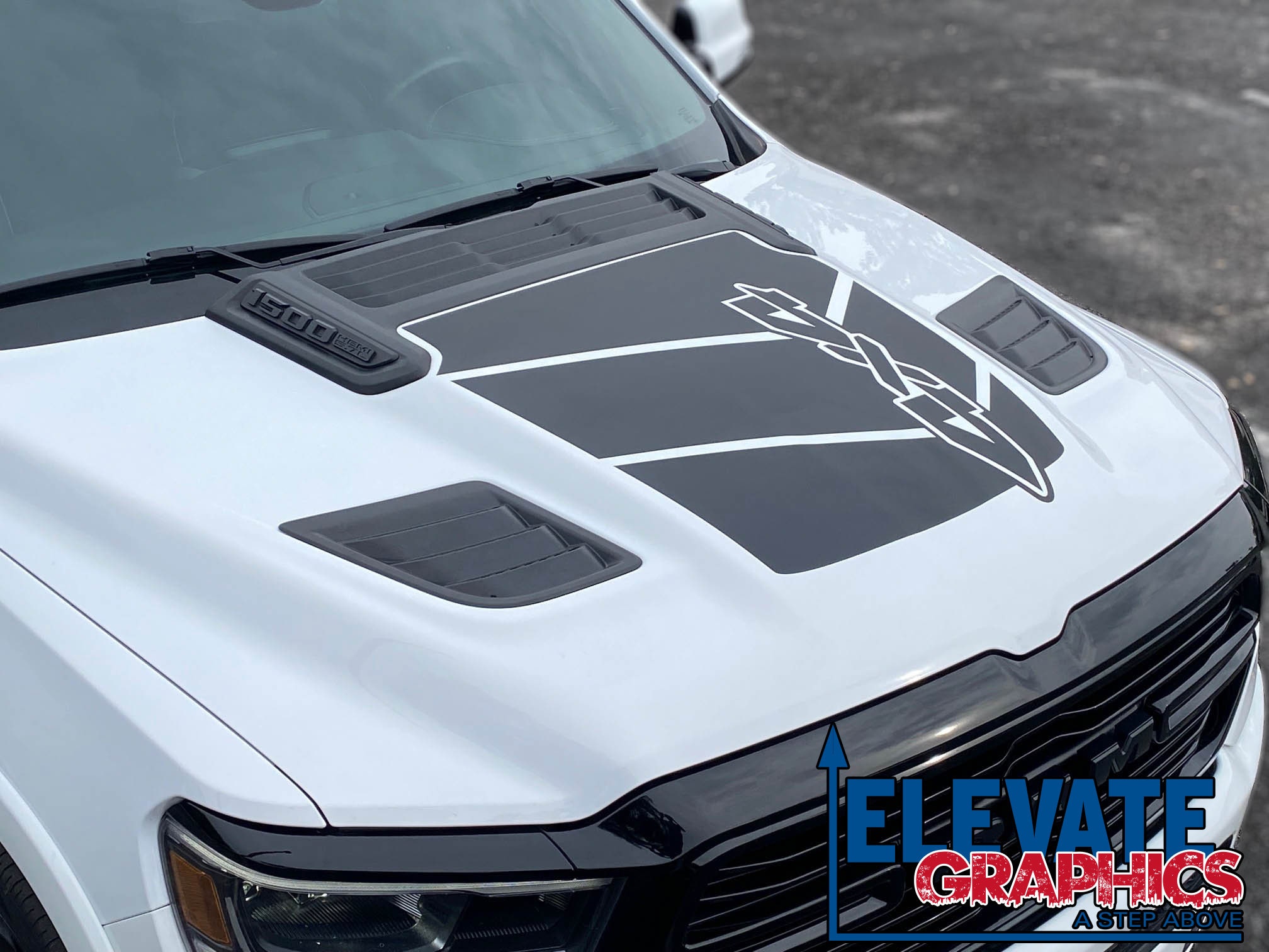 Ram 1500 Hood Sport 4X4 Stripes: Auto Vinyl Graphics 3M Decals And OEM ...
