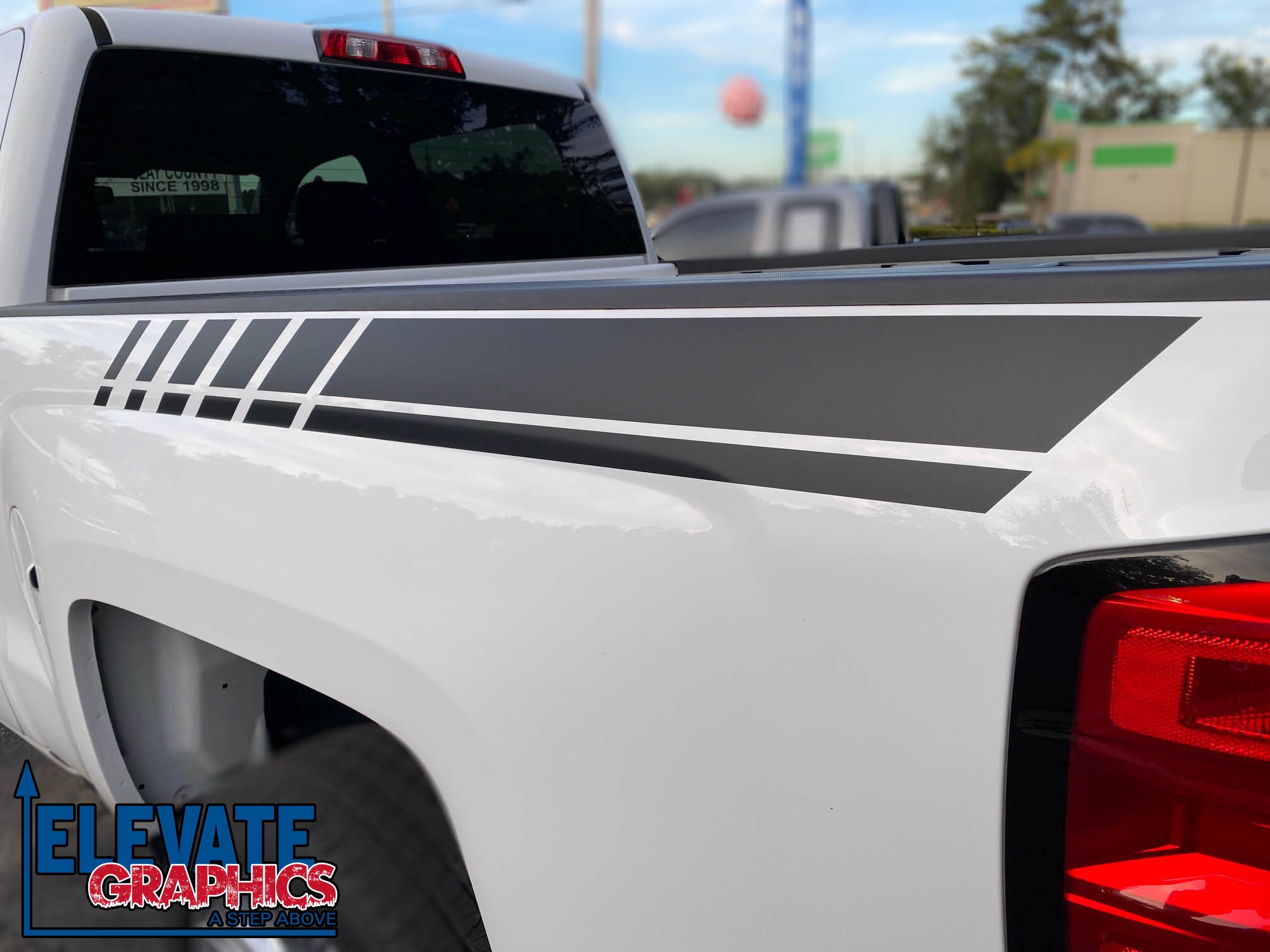 Fits Chevy Silverado Side Knight Graphics Auto Vinyl Stripes 3M Vinyl ...