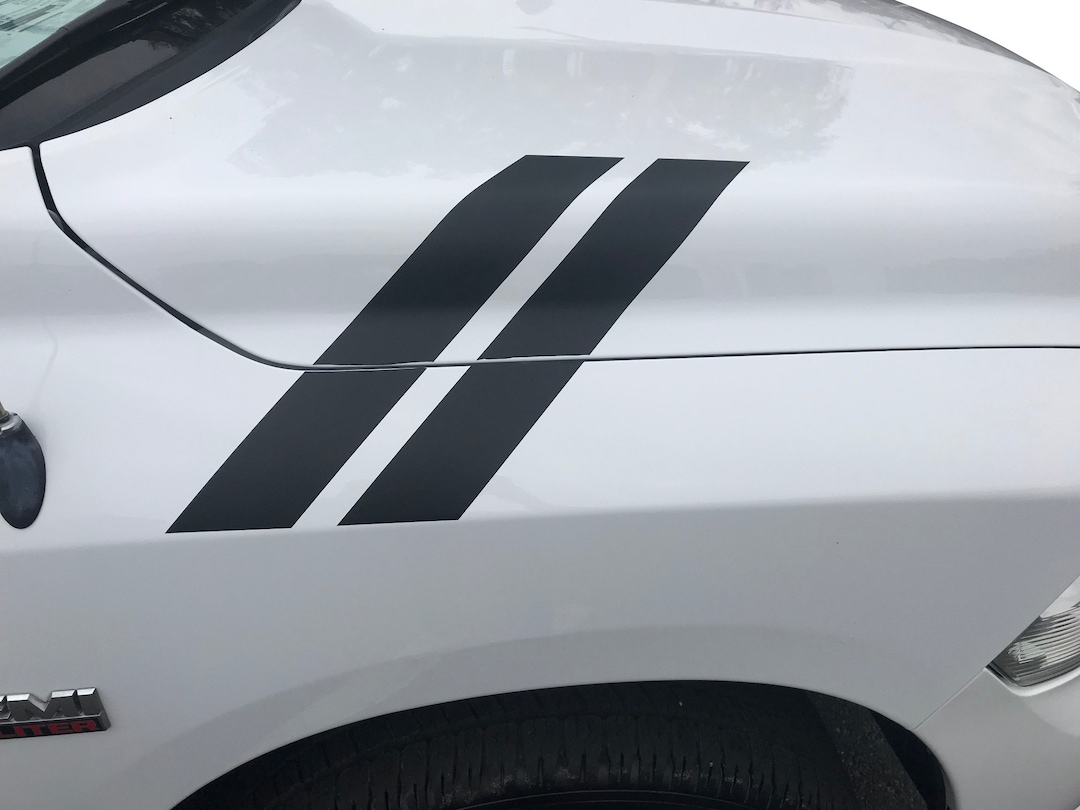 Fits Dodge Ram 1500 Side Hash Mark Double Bar Graphics Years 2000-2018 ...