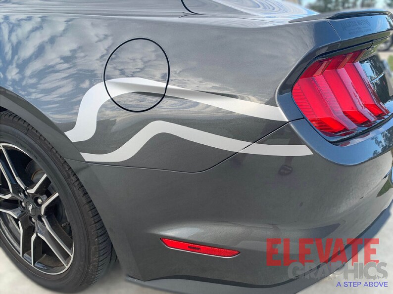 Fits Ford Mustang Side Freedom Graphics Vinyl Auto Stripes 3M Decals ...