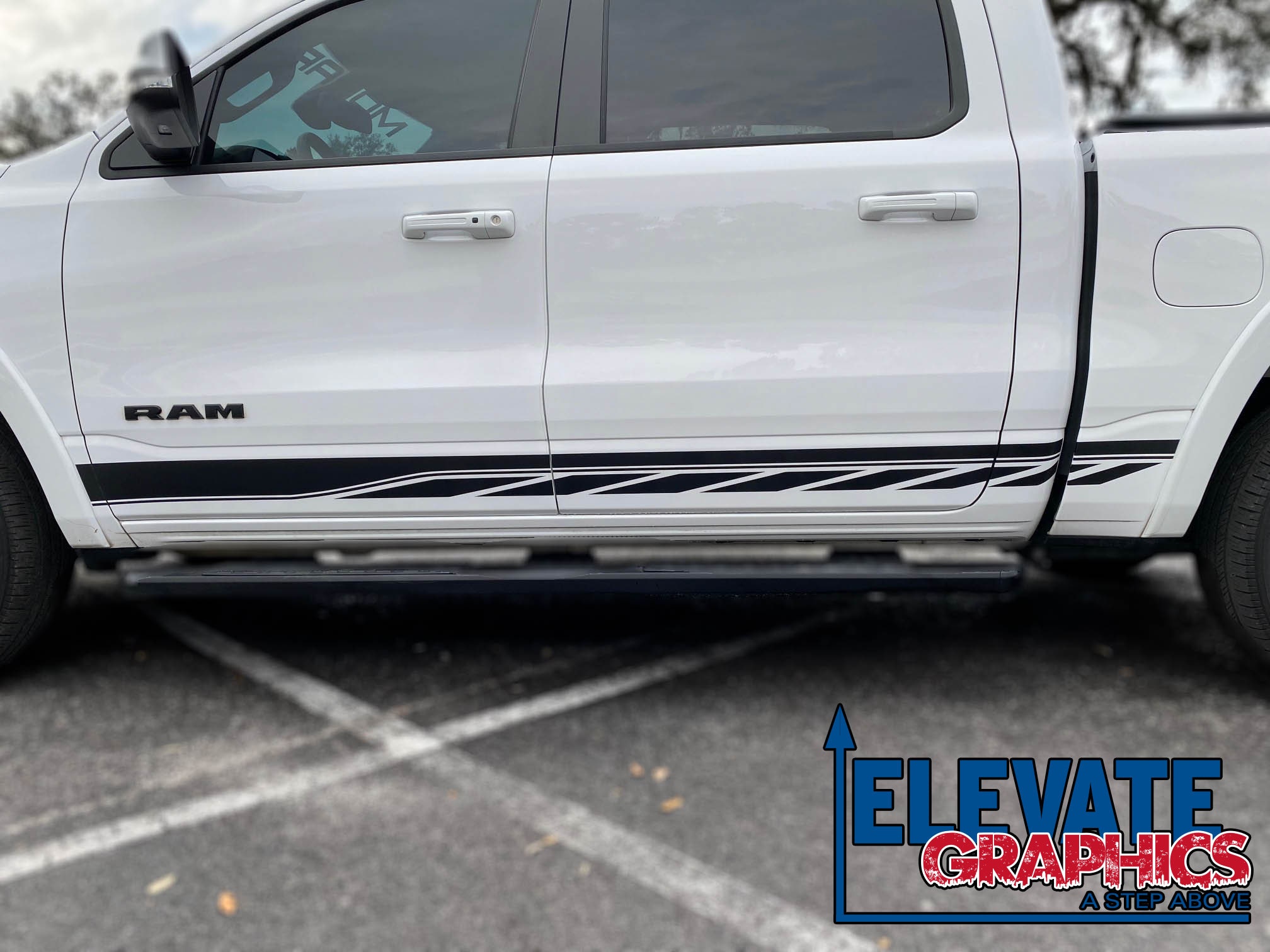 Ram 1500 Side Rocker Tap Stripes: Auto vinyl Graphics 3M Decals And OEM ...
