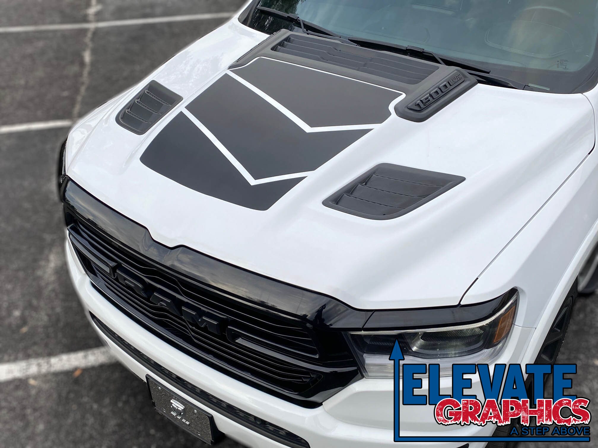 Ram 1500 Hood Sport Stripes: Auto Vinyl Graphics 3M Decals And OEM ...