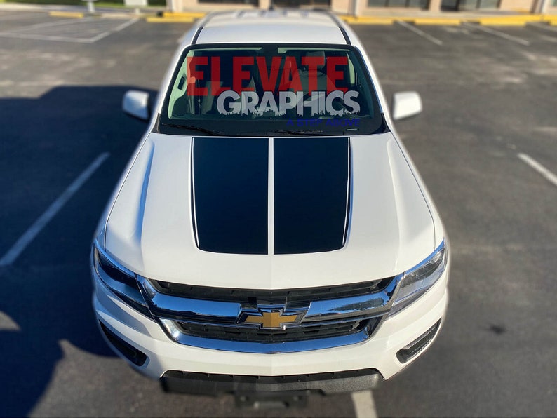 Fits Chevy Colorado Hood Graphics Auto 3M Vinyl Decals Stripes and ...