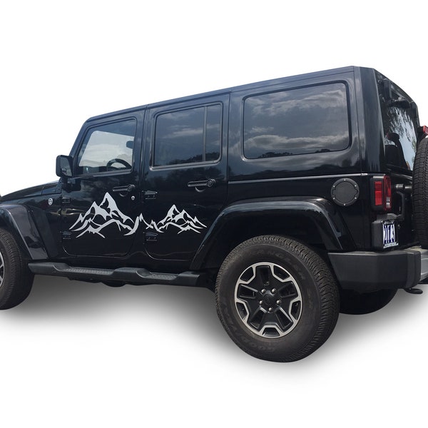 Jeep Decal Mountain - Etsy