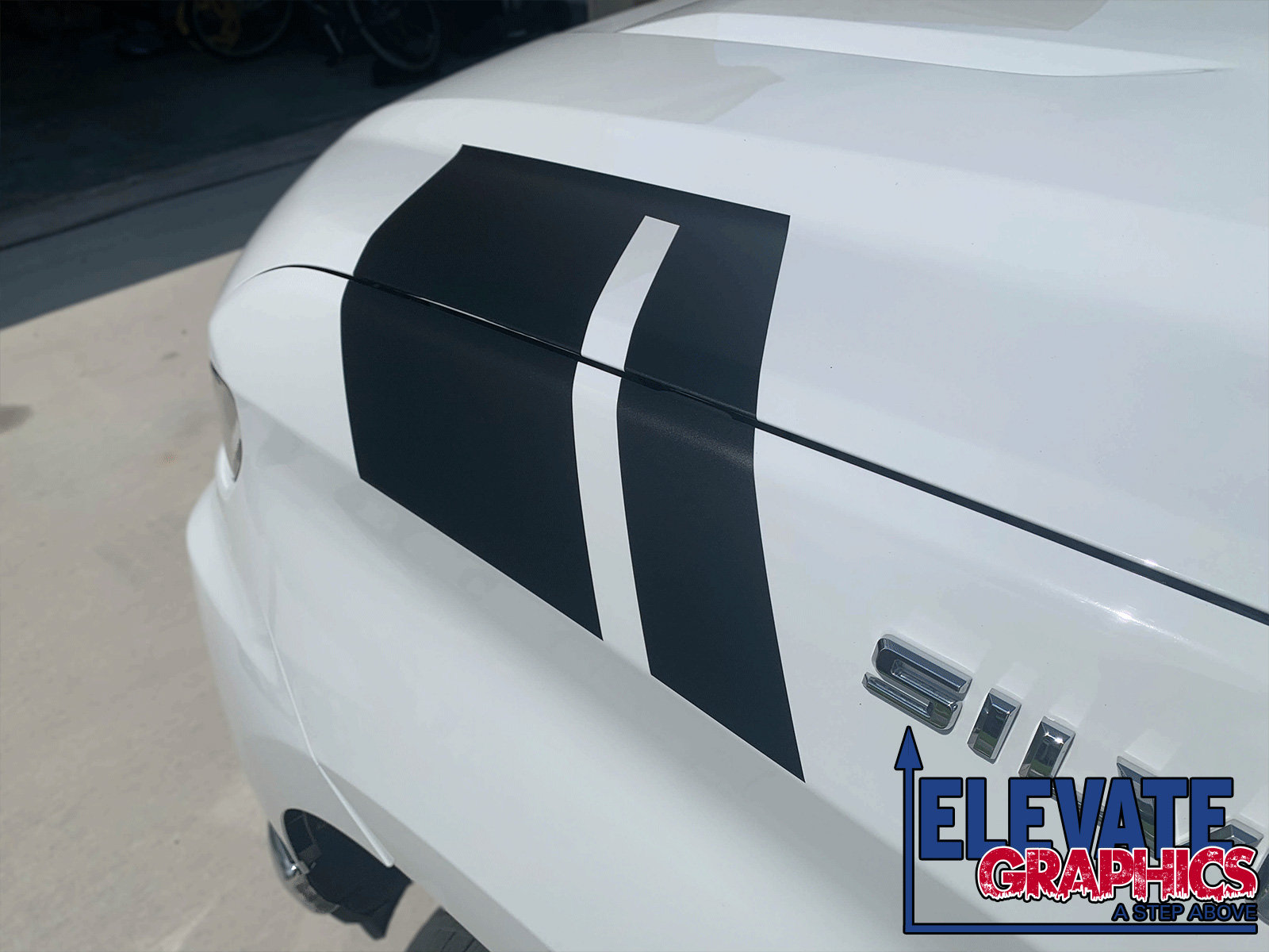 Fits Chevy Silverado Side Hash Mark Graphics Auto Vinyl 3M Stripes Hood ...
