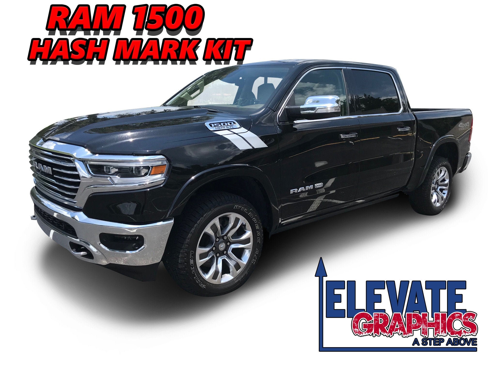 Fits Dodge Ram 1500 Side Hash Mark Stripes Graphics Decals | Etsy