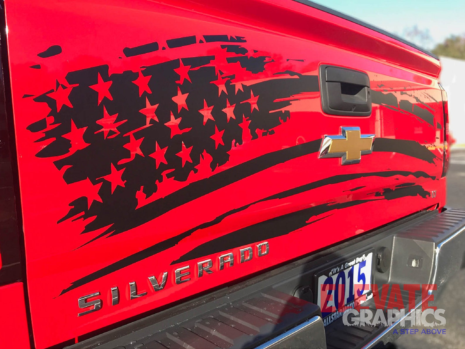 Fits Chevy Silverado Flag Tailgate Graphics Years 2007-2018 - Etsy