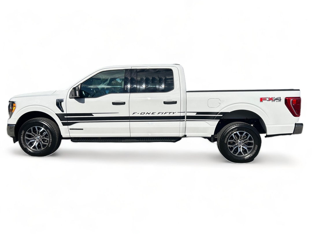 2021-2026 Fits Ford F-150 Side Race Stripes Auto Vinyl Graphics 3M ...