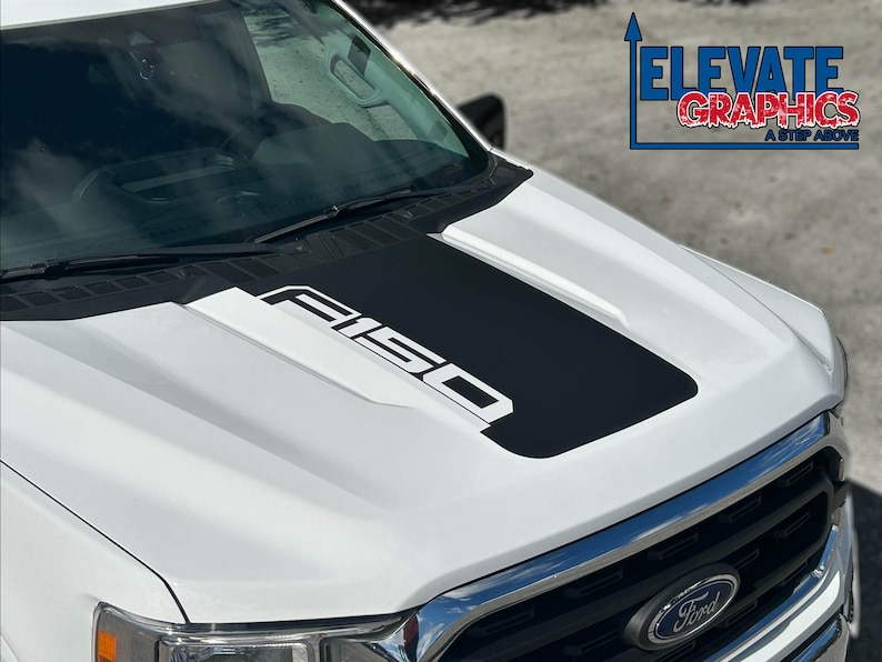 2021-2026 for Ford F150 Center Hood Decals 3M Auto Vinyl Stripes Spears ...