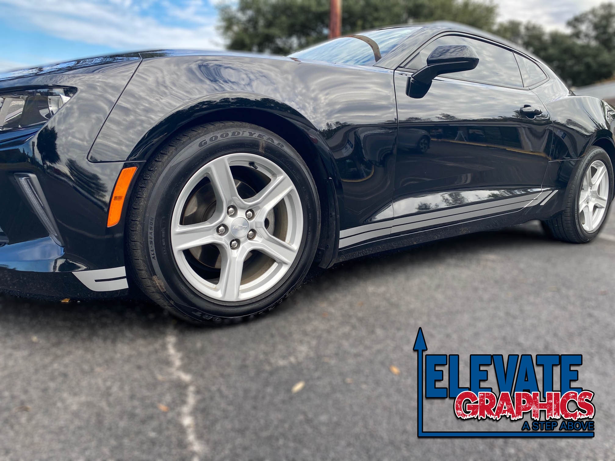 Fits Chevy Camaro Side Rocker Runner Graphics 3M Auto Stripes Vinyl ...