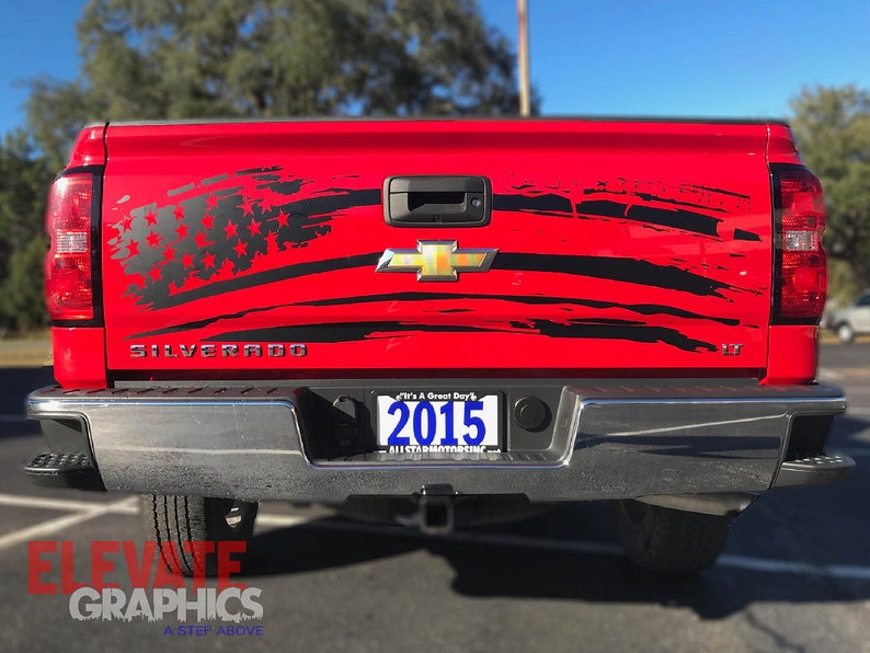 Fits Chevy Silverado Flag Tailgate Graphics Years 2009-2018 | Etsy