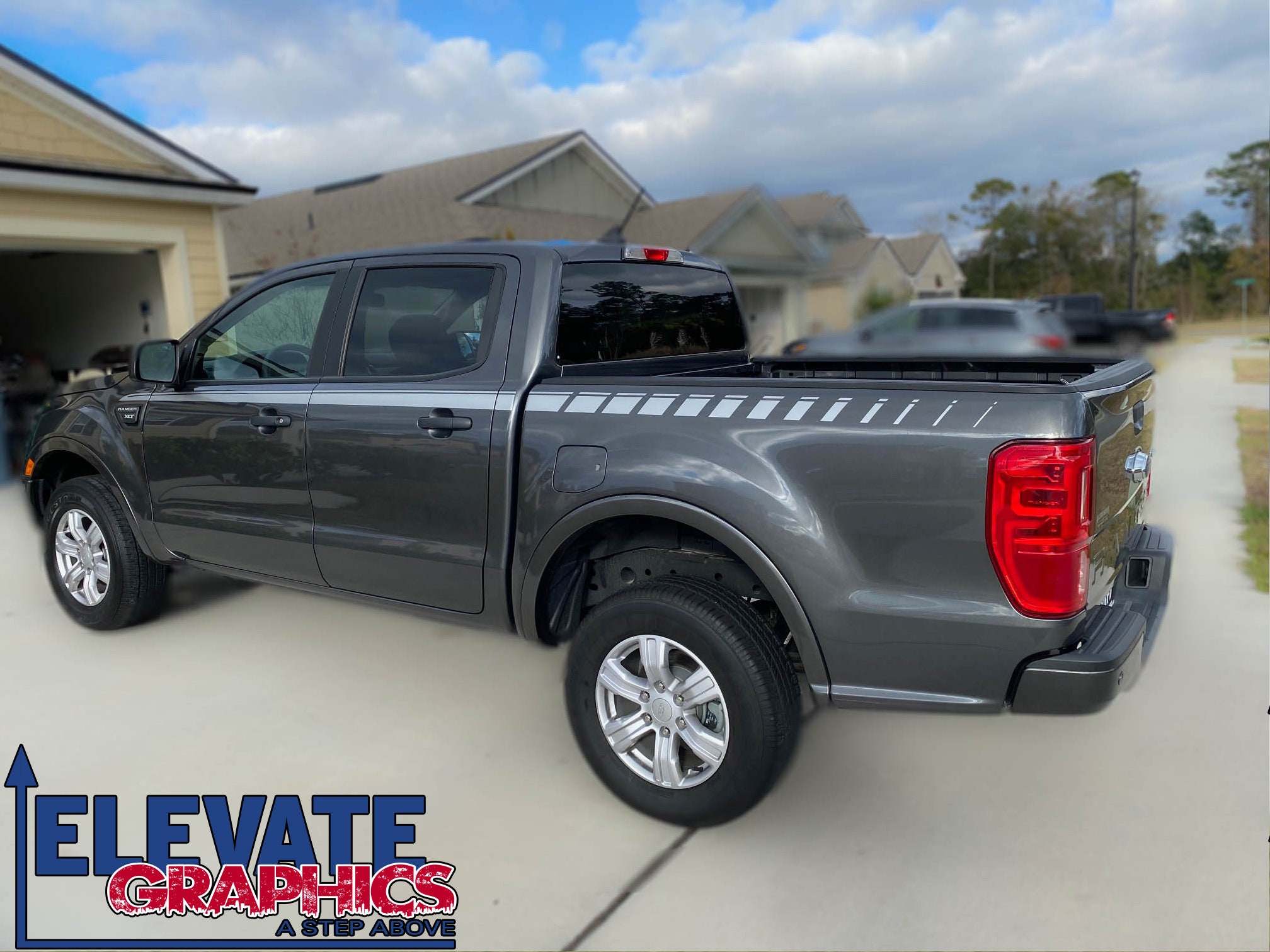 2019-2022 Fits Ford Ranger Side Spear Stripes Vinyl Auto Graphics 3M ...