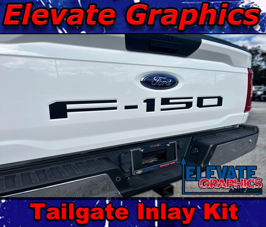 2021-2024 Fits Ford F-150 Tailgate Inlay Stickers Vinyl Stripes 3M Auto ...