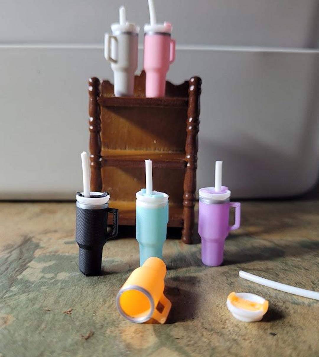 Miniature Replica Household Appliances, Sports Tumbler With Lid & Straw ...