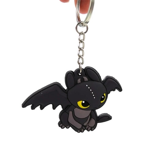 How to Train Your Dragon Night Fury Personalisable Keychain - Etsy