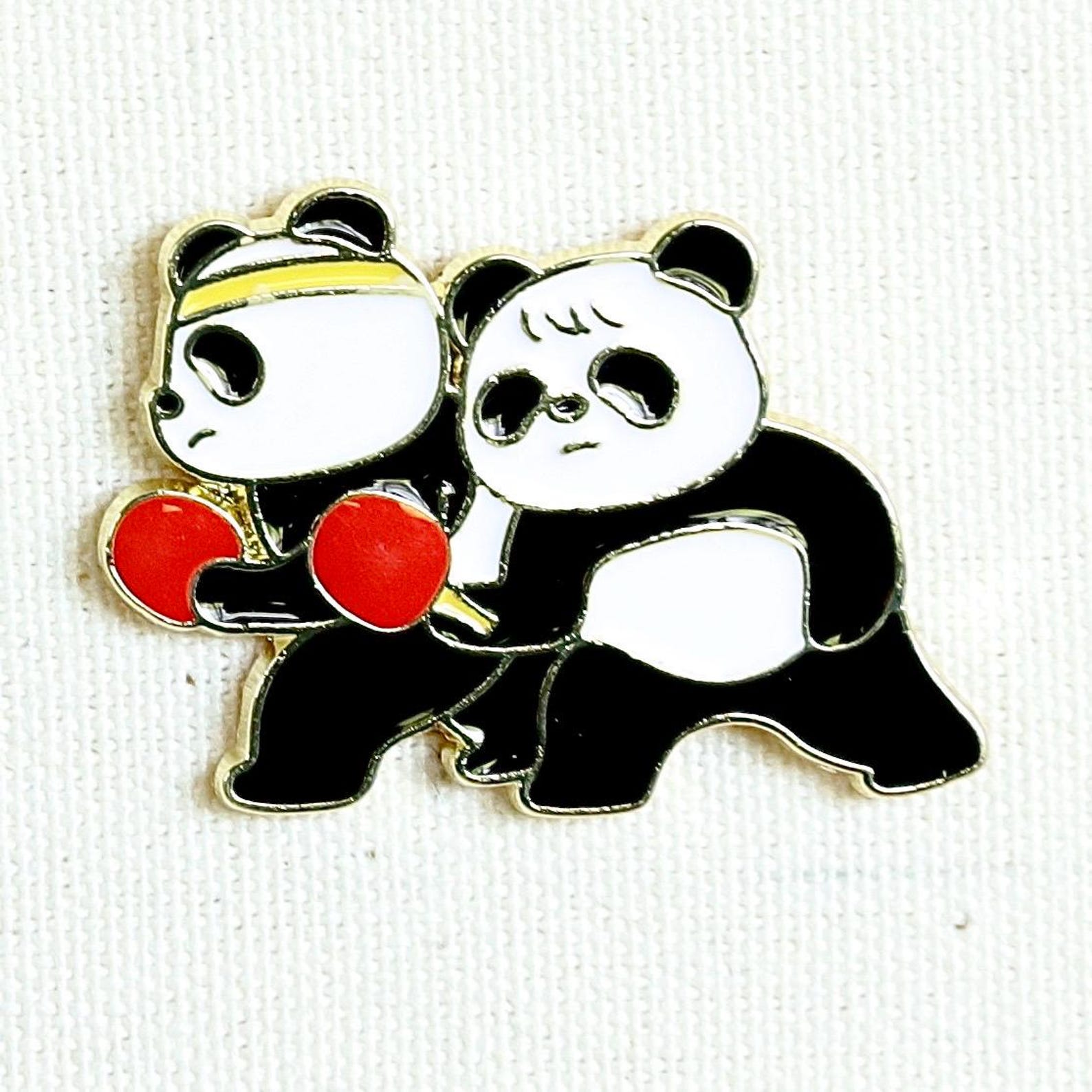 Cute Panda Sport Ping Pong Badminton Swimming Enamel Pin - Punky Pins ...