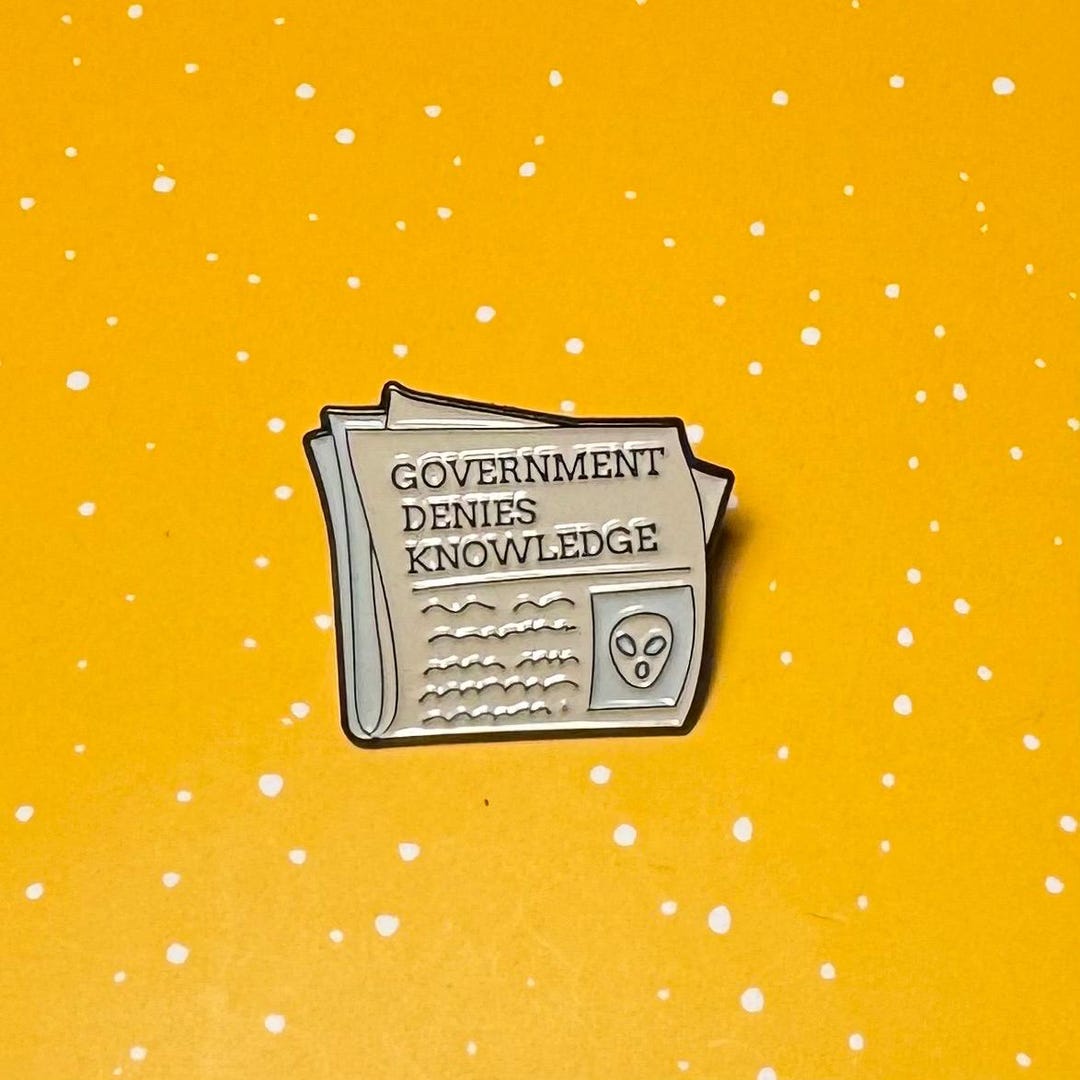 Vintage Newspaper Enamel Pin - Punky Pins｜pin Badge｜special Gift for ...